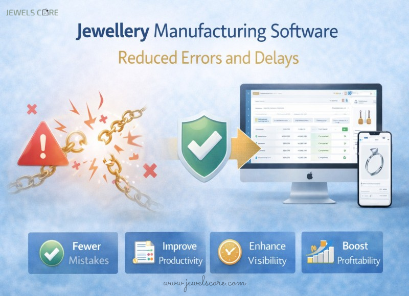Jewellery Manufacturing Software Reduced Errors and Delays